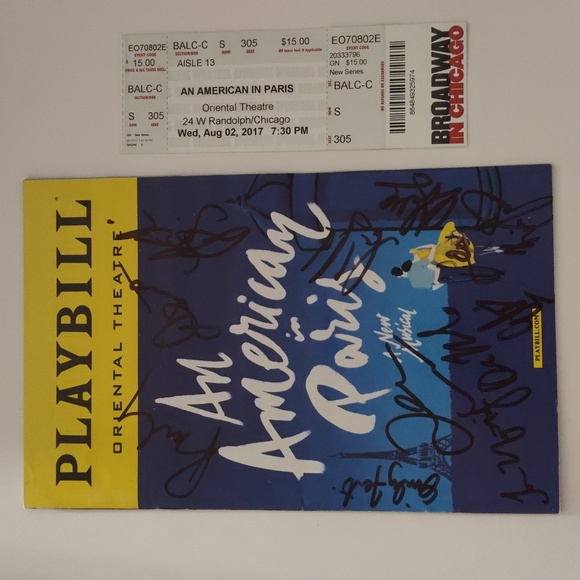 Art | Authentic Cast Signed An American In Paris Playbill With Show ...